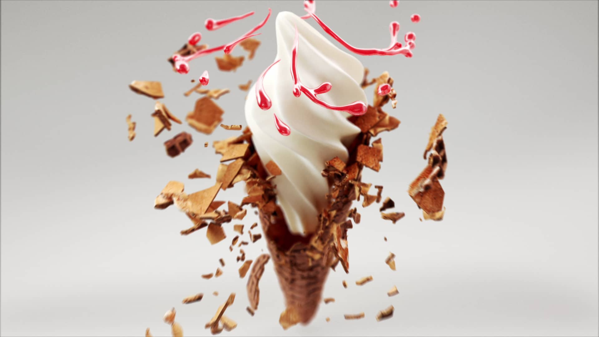CGI Exploding Ice Cream Cone on Vimeo