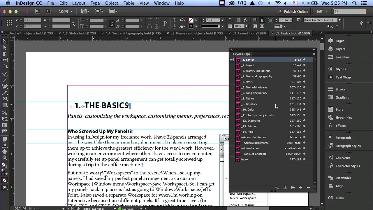 Using the Power of InDesign's Book Feature. on Vimeo