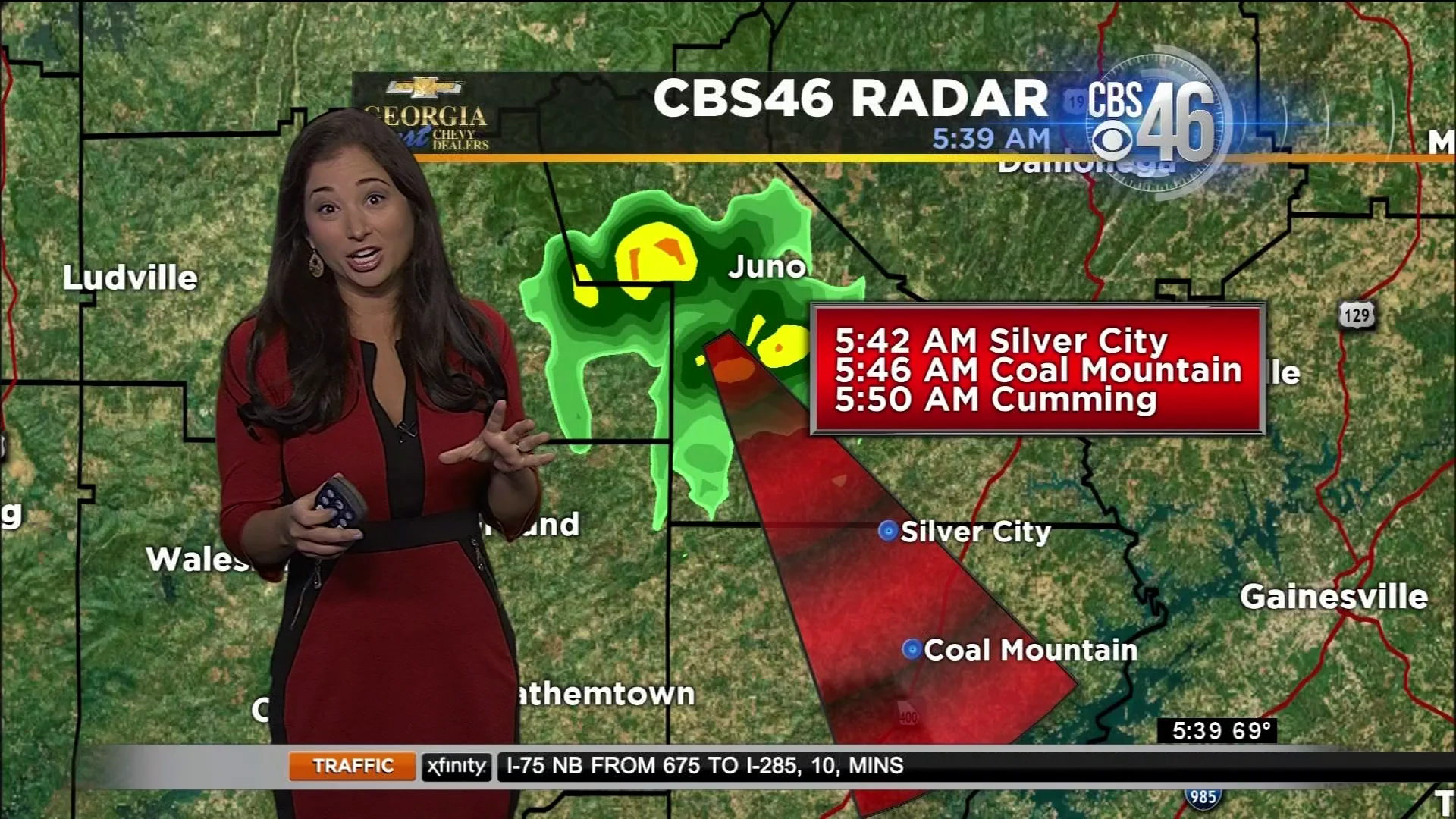 July 15, 2015 Meteorologist Jennifer Valdez on CBS46 Morning News on Vimeo
