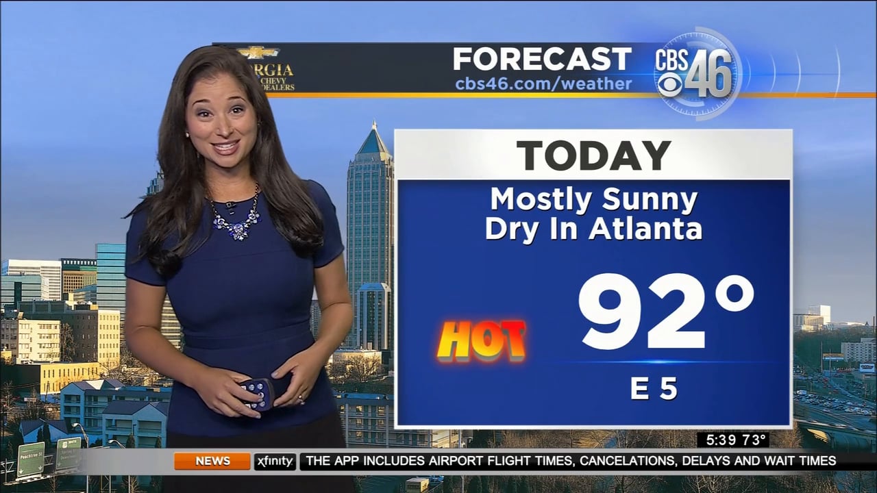 July 17, 2015 Meteorologist Jennifer Valdez on CBS46 Morning News on Vimeo