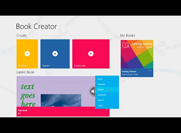 Book Creator for Windows on Vimeo