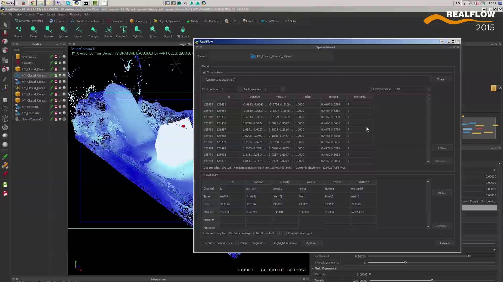 RealFlow 2015 Features: Spreadsheets on Vimeo