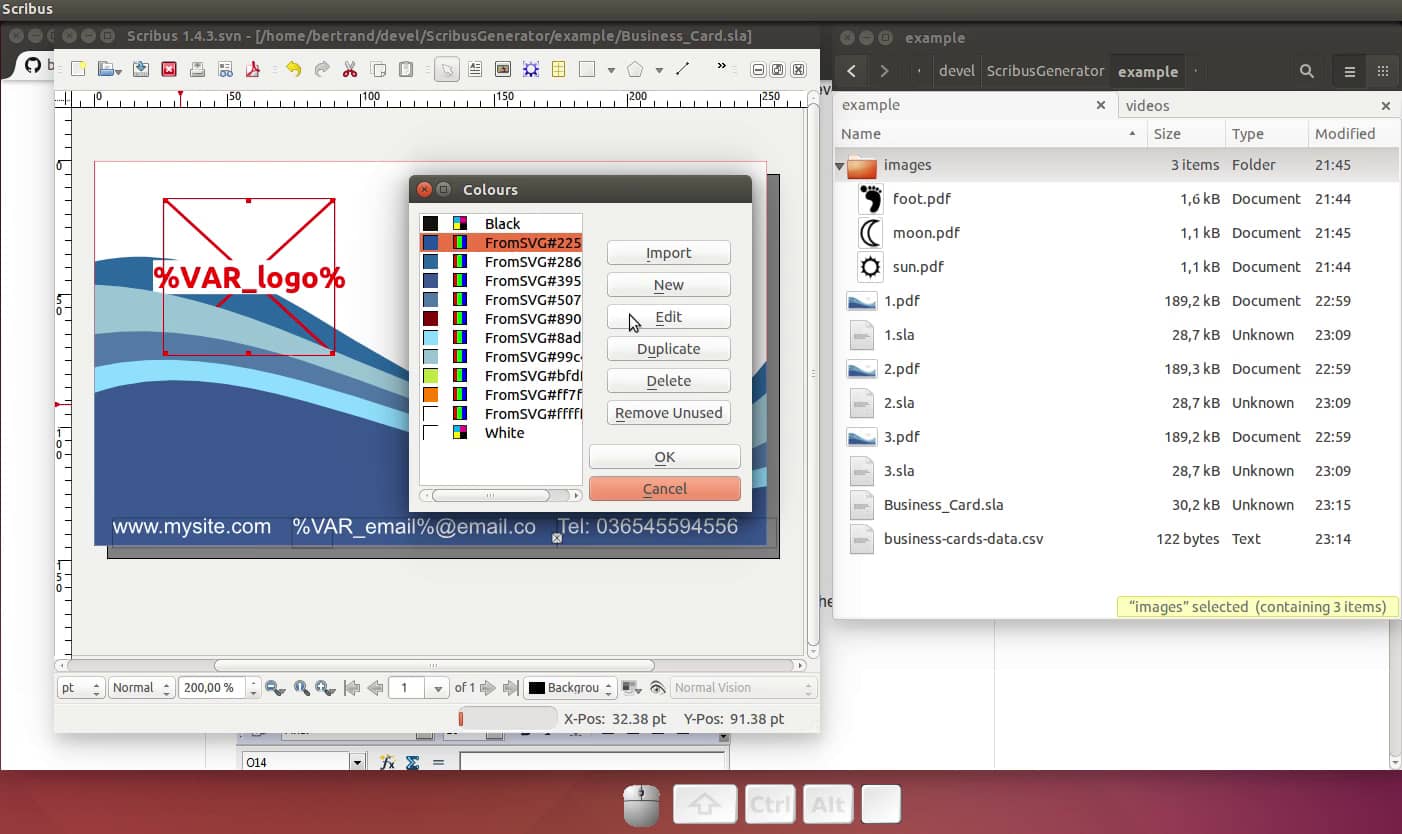 ScribusGenerator how to - mail-merge for Scribus on Vimeo