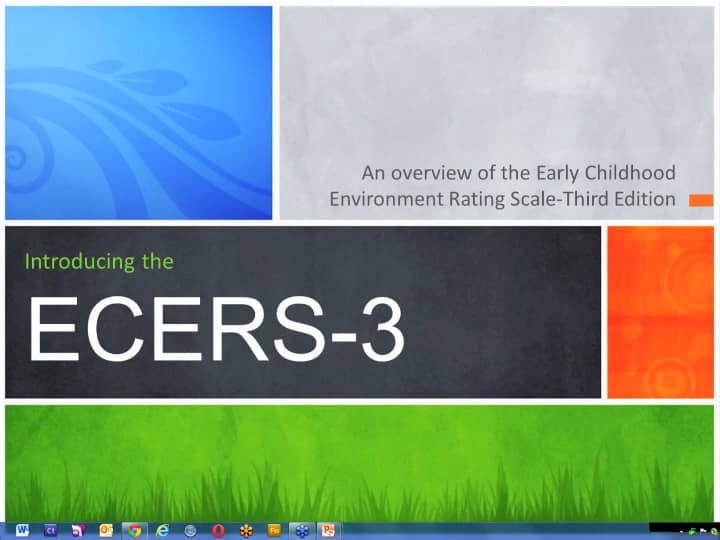 PA Key Overview of ECERS-3 Webinar 2015 on Vimeo