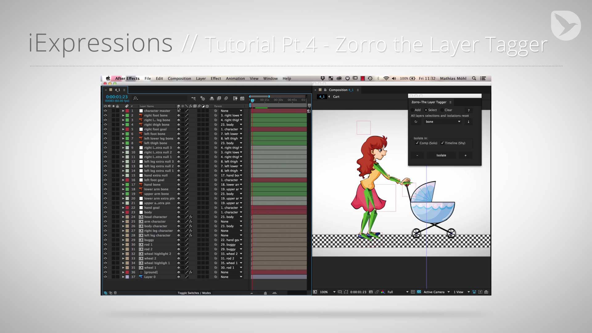 After Effects Character Animation Tutorial Series - Part 4 - Zorro the Layer Tagger on Vimeo