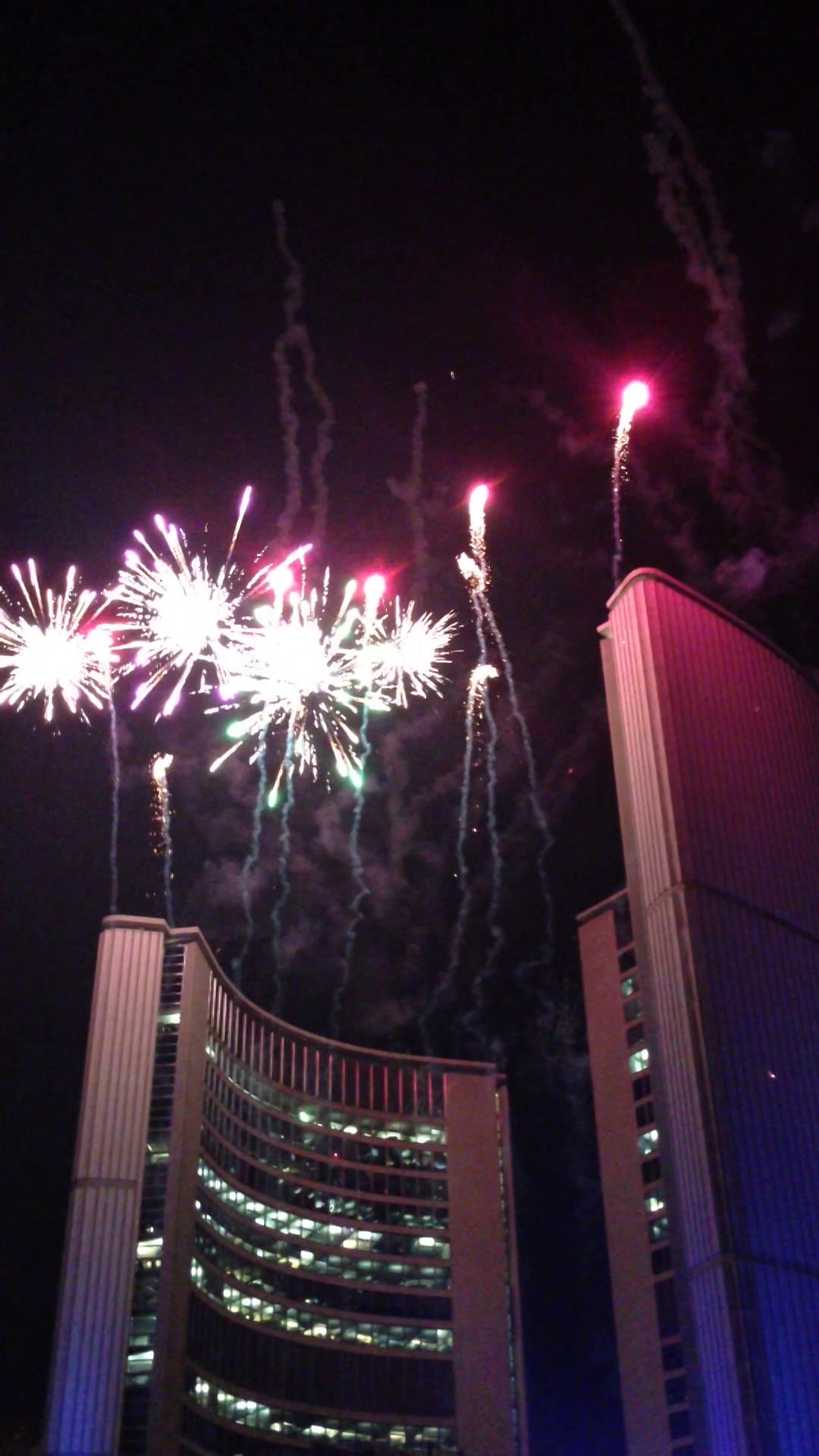 Pan Am Fireworks at Nathan Philips Square on Vimeo