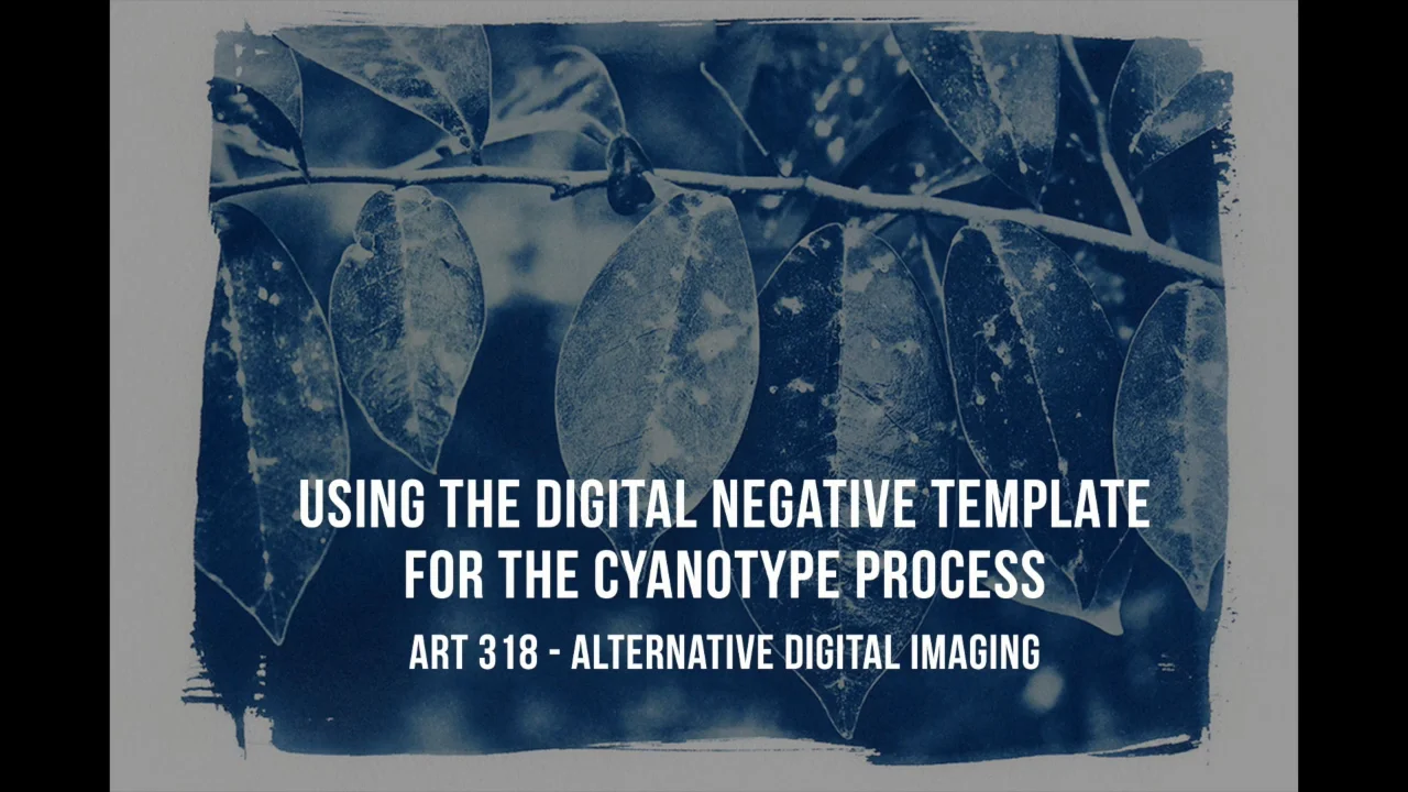 Cyanotype Digital Negative Template on Vimeo
