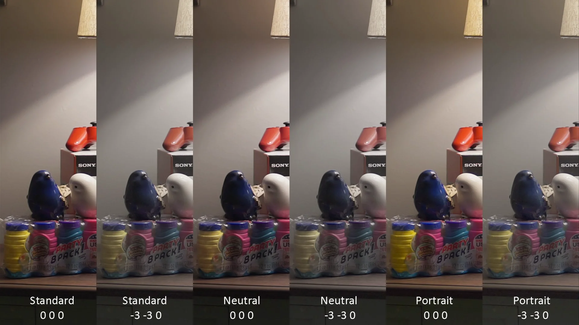 Sony a6000 Picture Profile Comparison