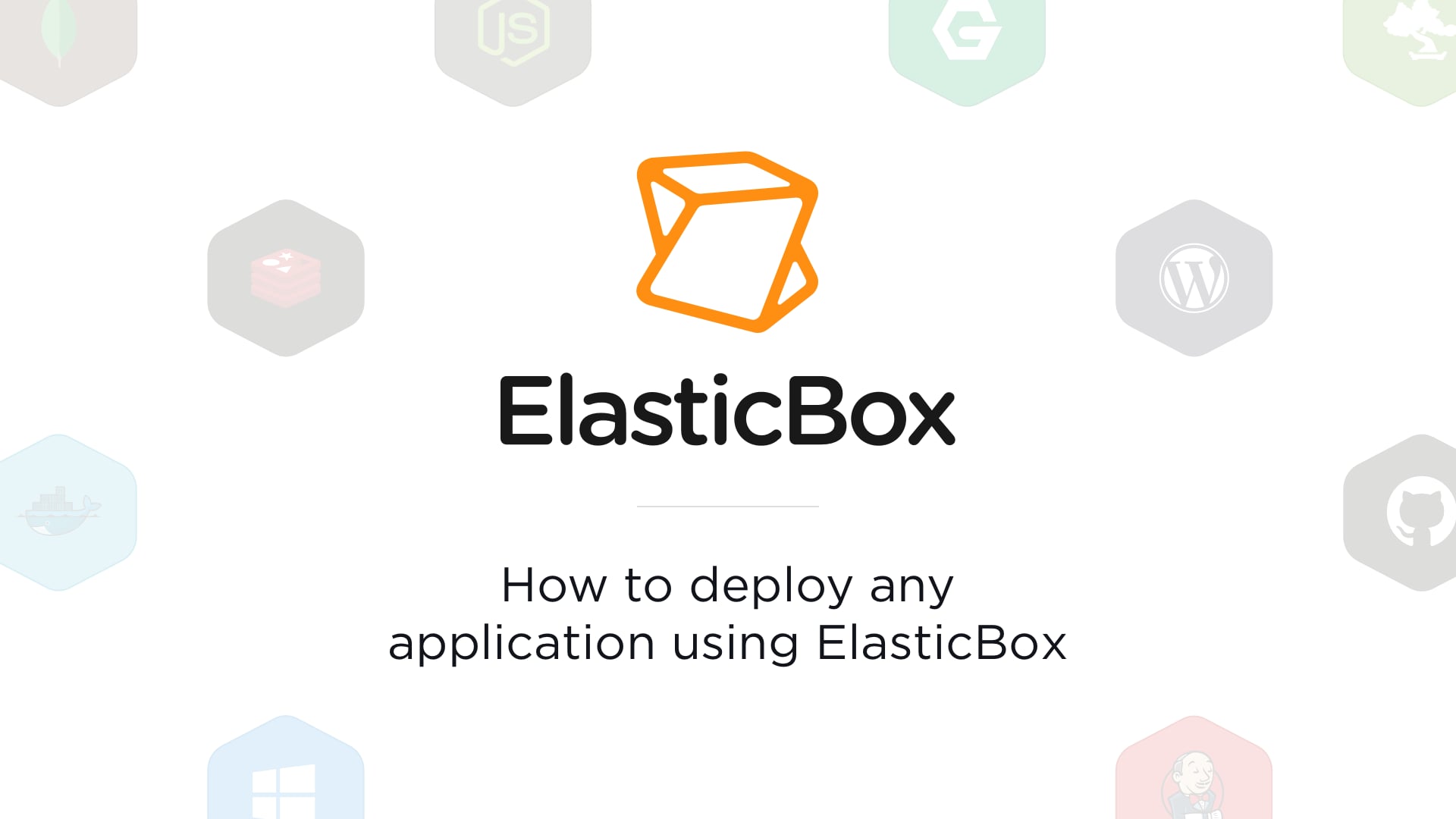 How to deploy any application using ElasticBox on Vimeo