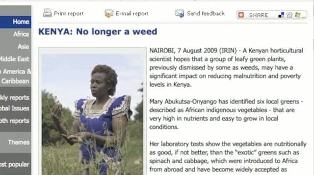 Prof. Mary Abukutsa-Onyango discusses the importance of Open Access for ...