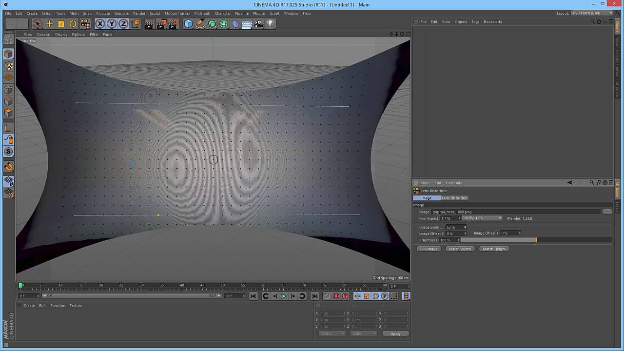 New in Cinema 4D Release 17 Quickstart: Lens Distortion Tool for ...