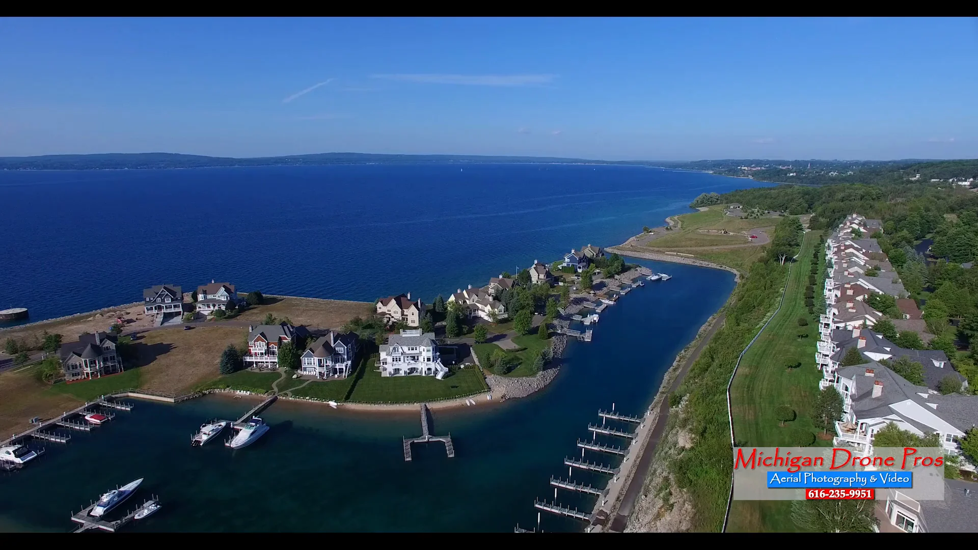 Lakeshore Village at Bay Harbor in Petoskey, MI – breathtaking aerial ...