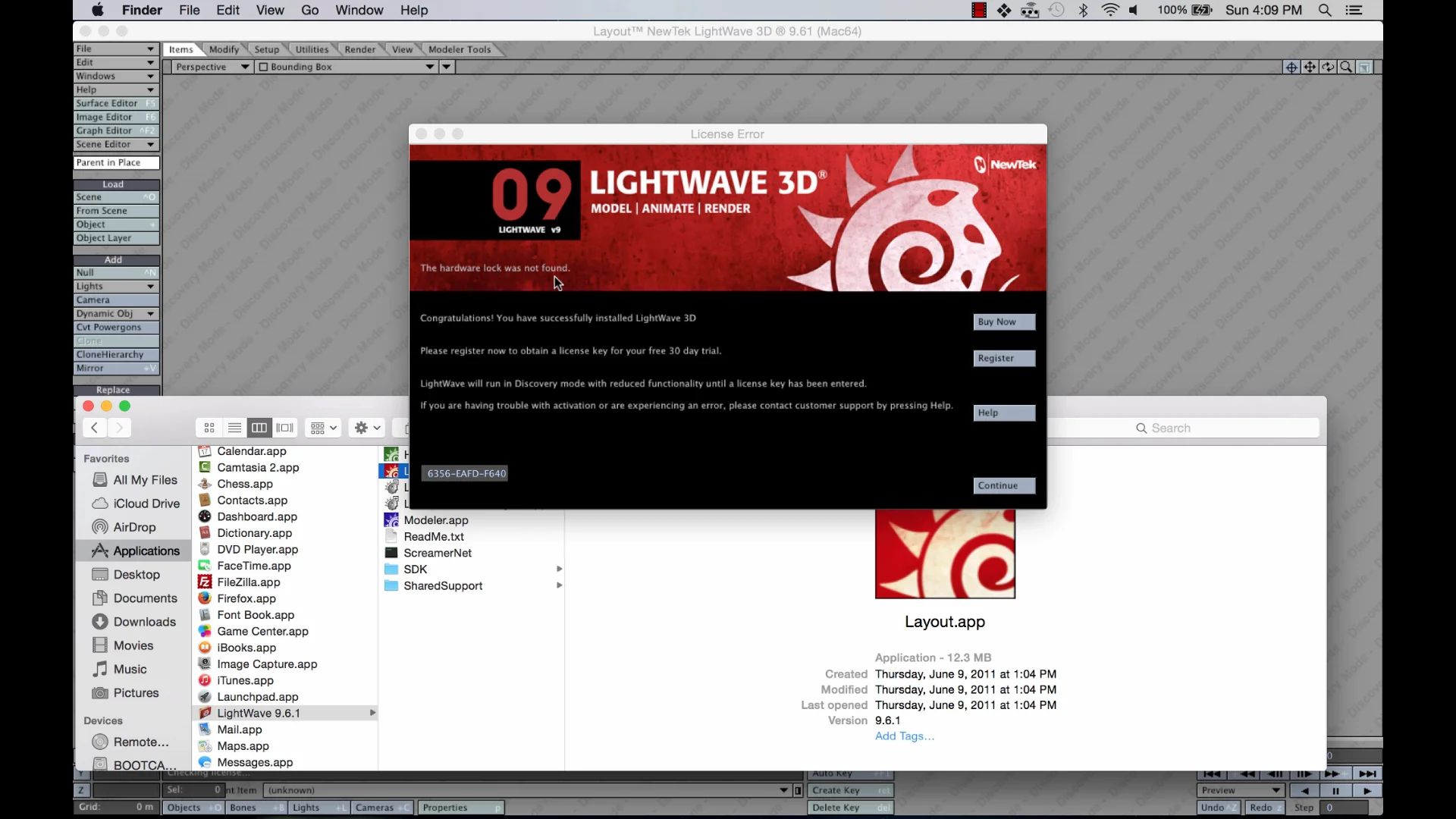 Quick Start Video: Licensing LightWave 3D v. 9.x for the Mac on Vimeo