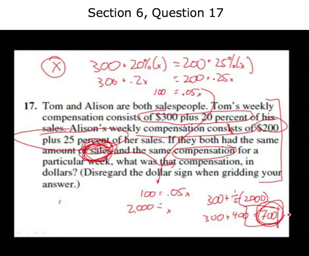 SAT Math Walkthroughs... - S6-Math-Q17 on Vimeo