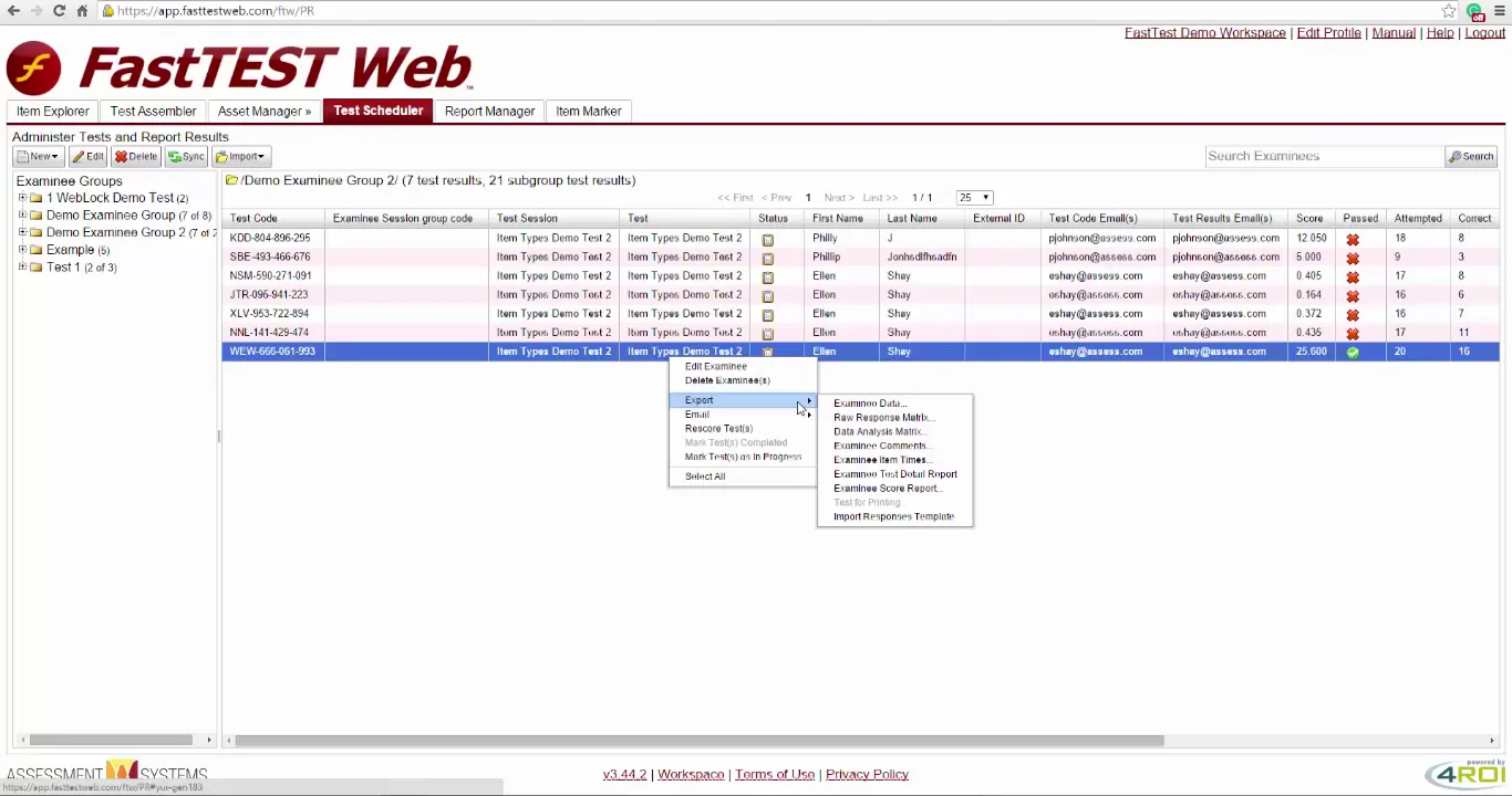 Viewing Progress and Results