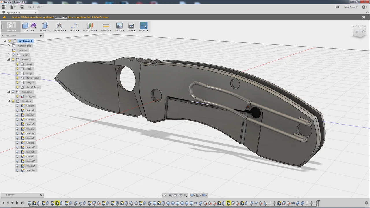 Fusion 360 Sample Project Ch 7 - Modeling the Clip