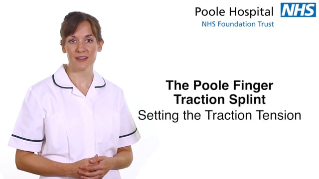 Poole Finger Traction Splint on Vimeo
