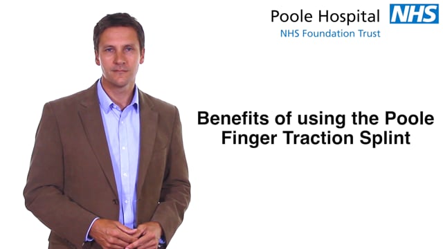Poole Finger Traction Splint on Vimeo