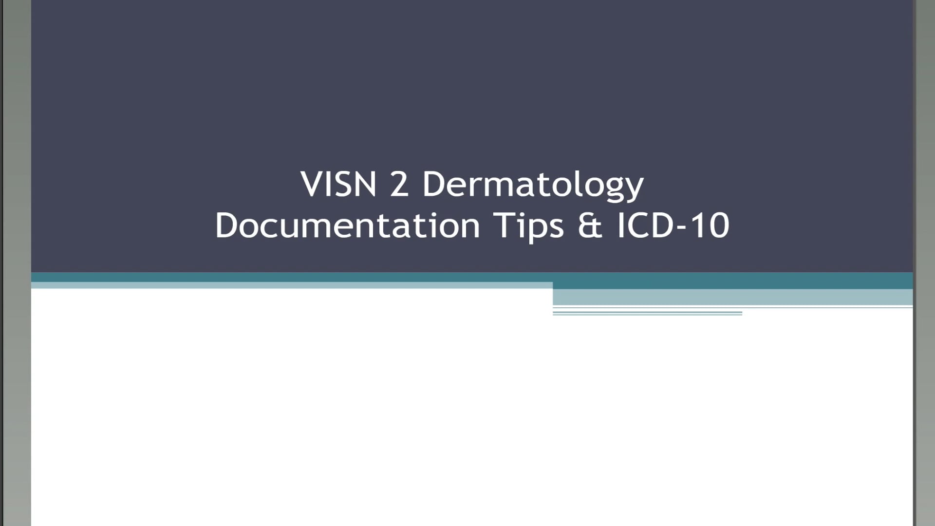 Dermatology Documentation Tips & ICD-10 on Vimeo
