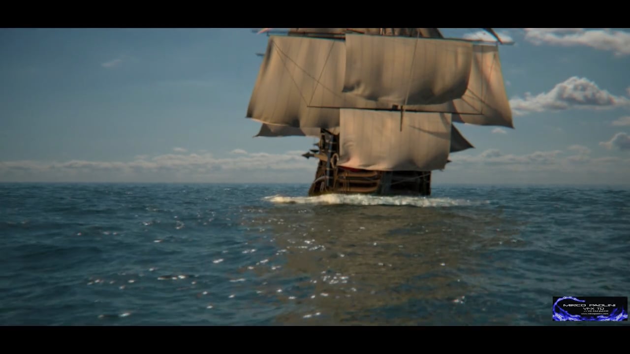 Ship over the Sea