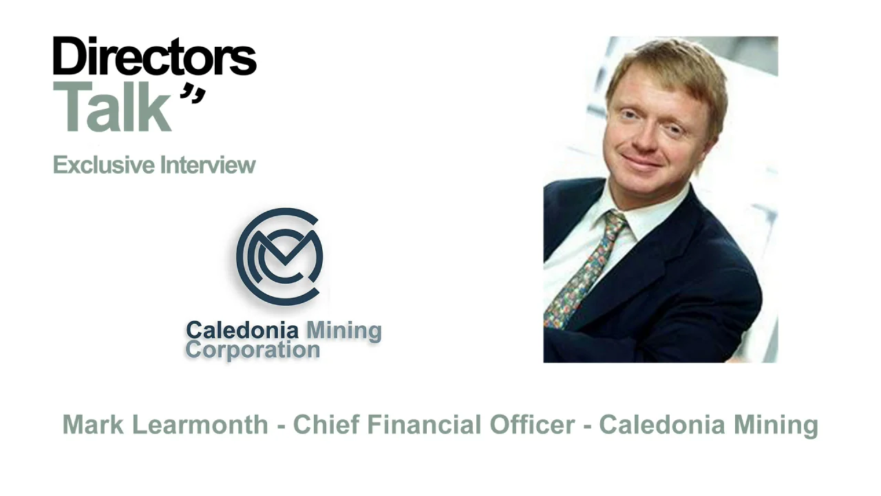 Caledonia Mining CFO Mark Learmonth - Q2 Interview on Vimeo
