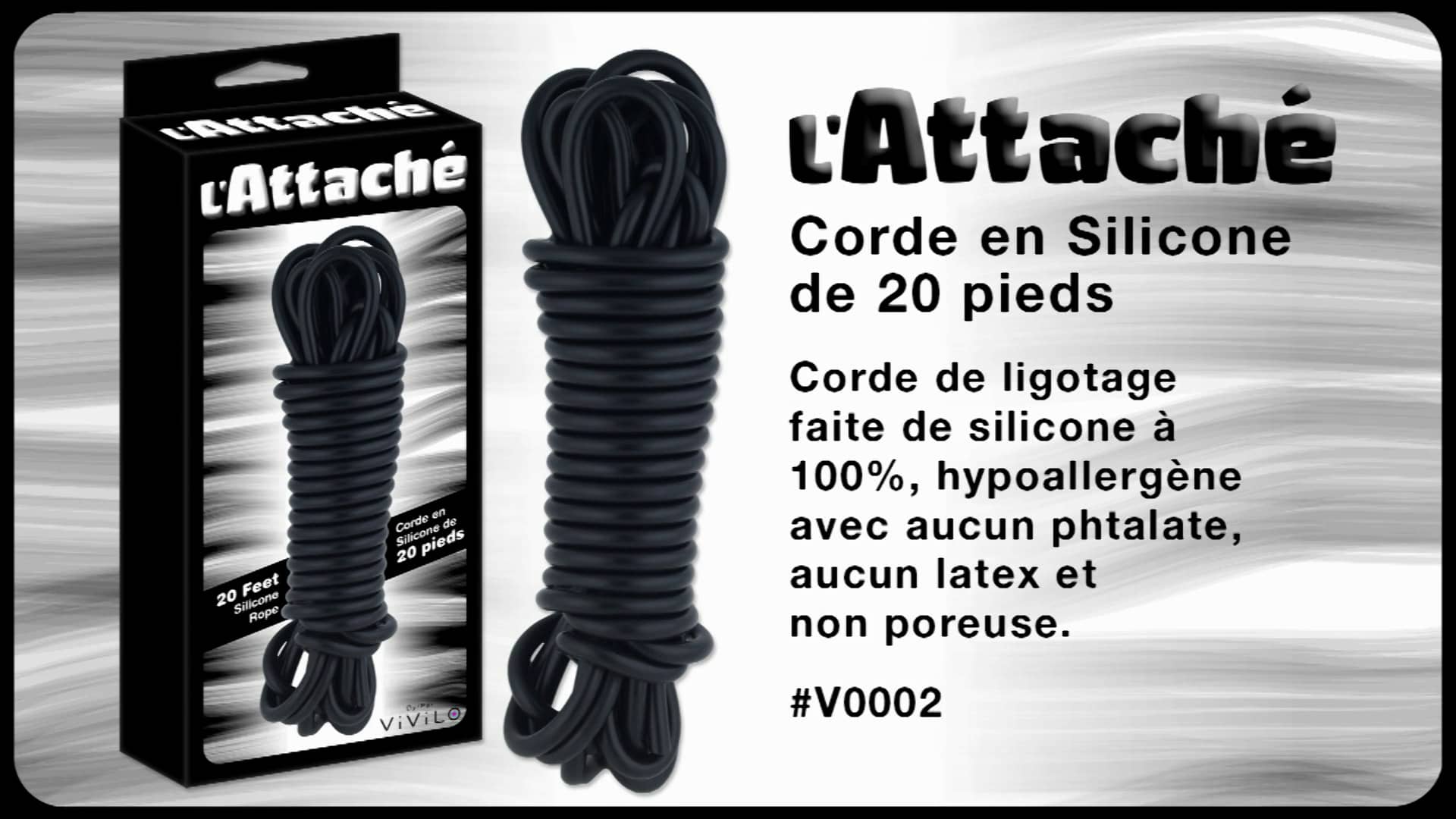 L'Attaché #V0002 - Corde de ligotage faite de silicone à 100% on Vimeo