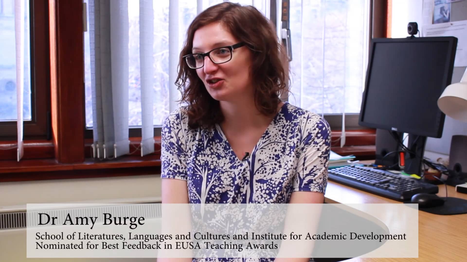 Dr Amy Burge on Vimeo
