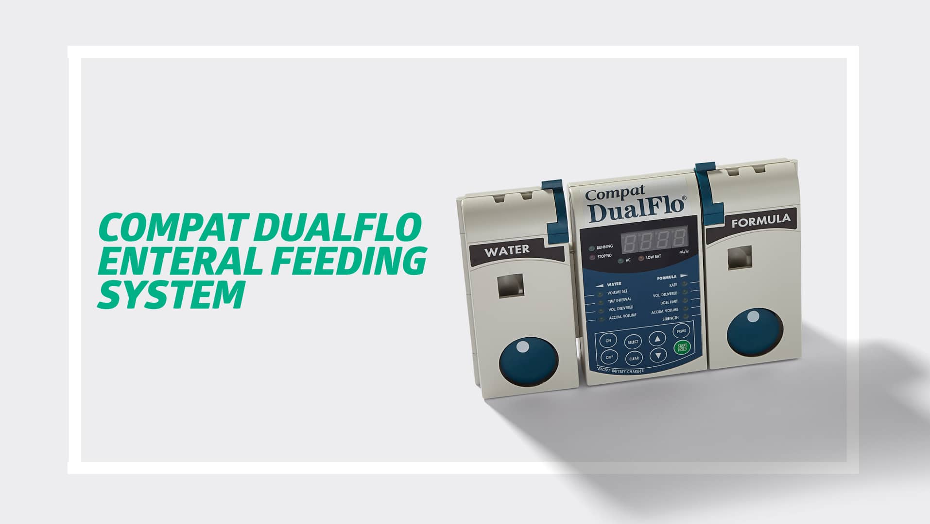 COMPAT DualFlo Enteral Feeding System on Vimeo