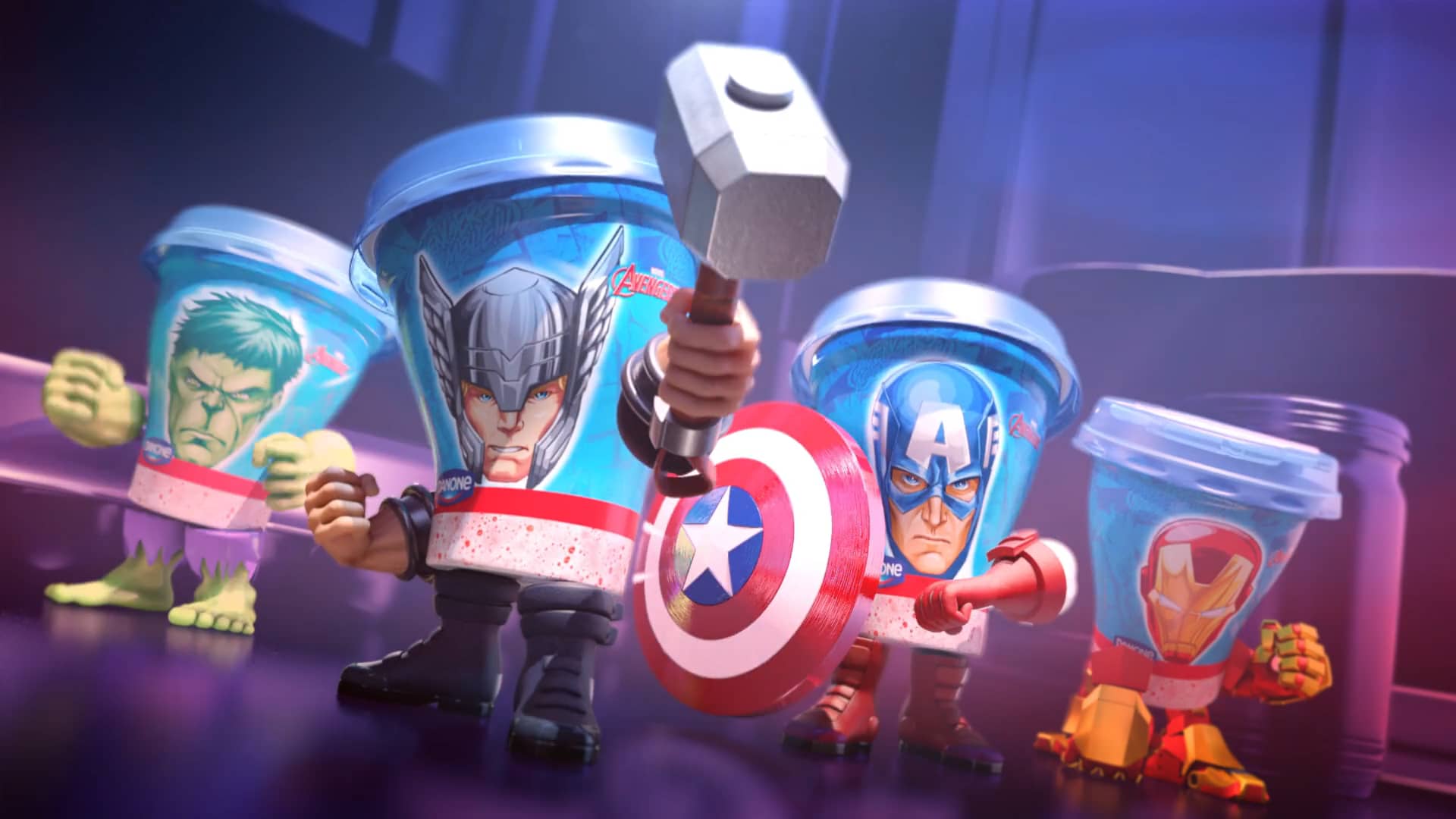 Danone Marvel Avengers Yoghurt Shake on Vimeo