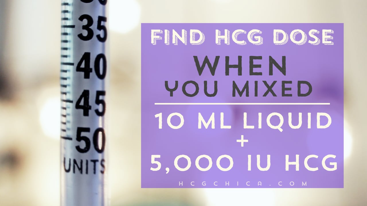 How to Find Your Dose of hCG On the Injection Syringe for hCG ...