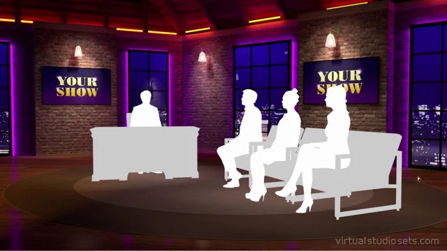 Virtual Talk Show Background