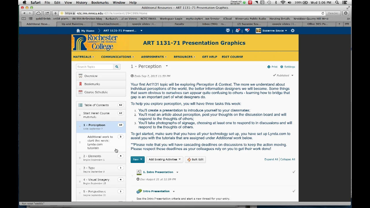 Intro to Art 1131 - Using D2L-BrightSpace on Vimeo