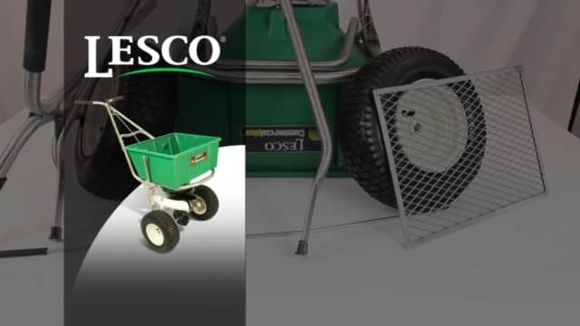 Lesco 80 lb. Push Spreader Assembly-SD on Vimeo
