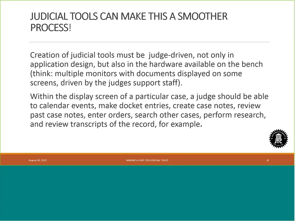 eBench and Dashboards – Making a Case for Judicial Tools on Vimeo