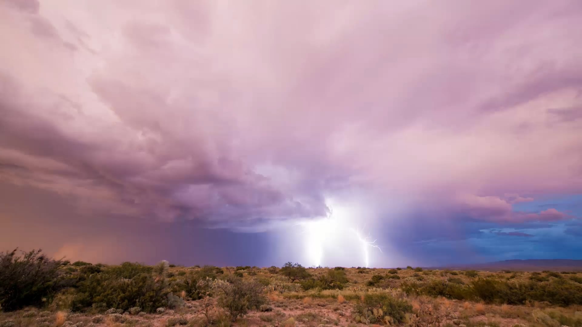 Arizona Monsoon Rain Cell at Sunset on Vimeo