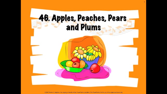 Apples, Peaches, Pears, and Plums | MusicplayOnline
