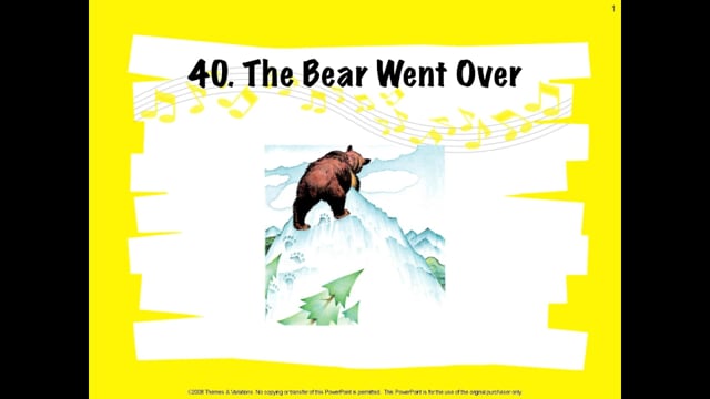 The Bear Went Over the Mountain | MusicplayOnline