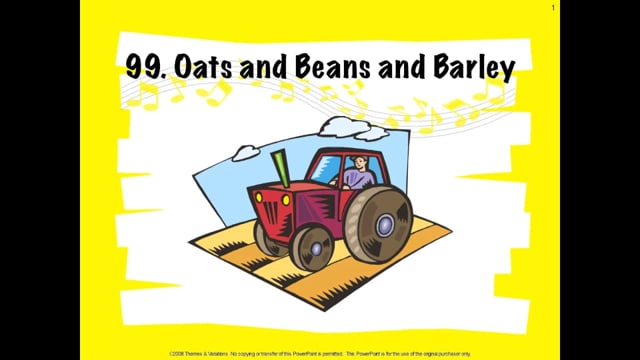 Oats and Beans and Barley Grow | MusicplayOnline