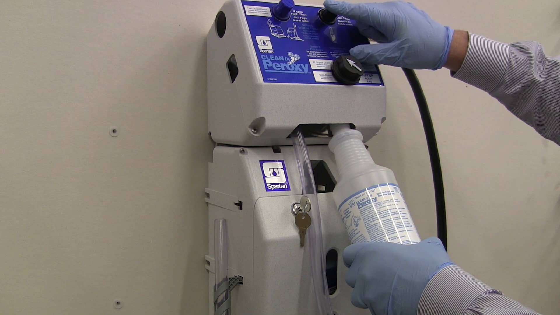 Creating Diluted Solutions in your Clean By Peroxy Dispenser on Vimeo