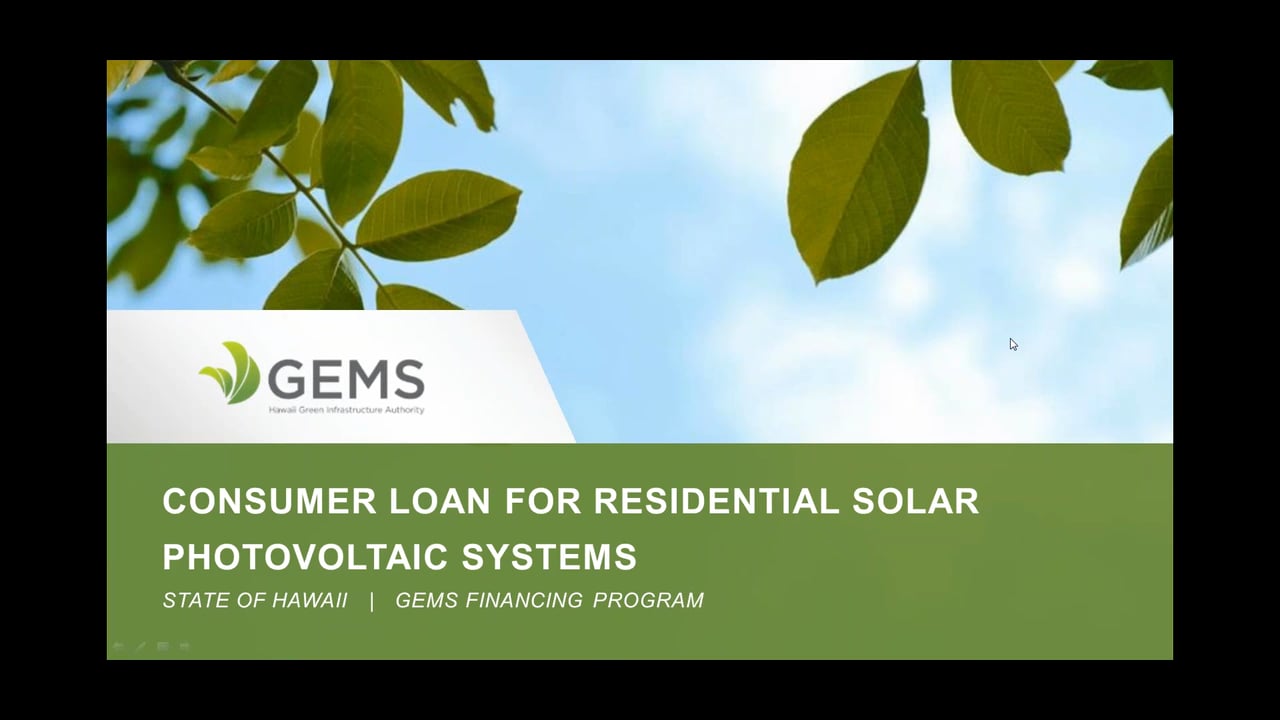 GEMS Residential Loan Product Training 082615 on Vimeo