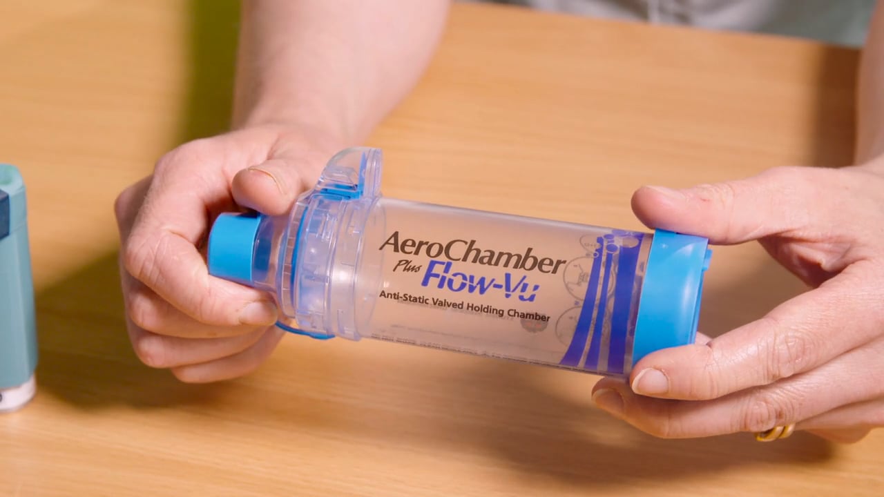 Aerochamber Plus Single breath technique on Vimeo