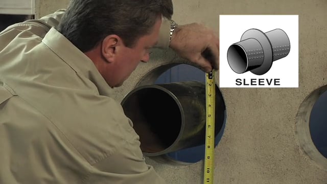 Installing the MetraSeal wall penetration seal on Vimeo