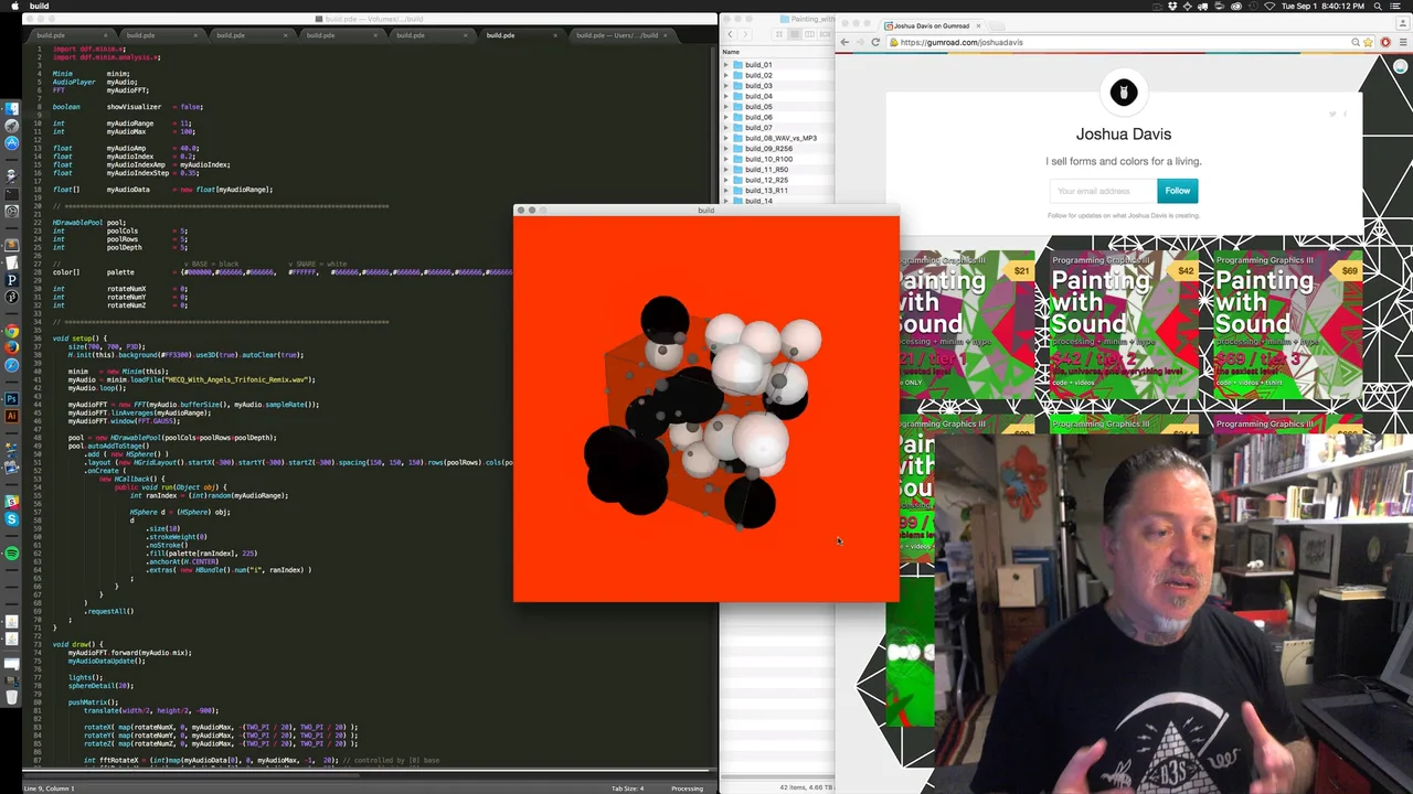 Programming Graphics III: Painting with Sound on Vimeo