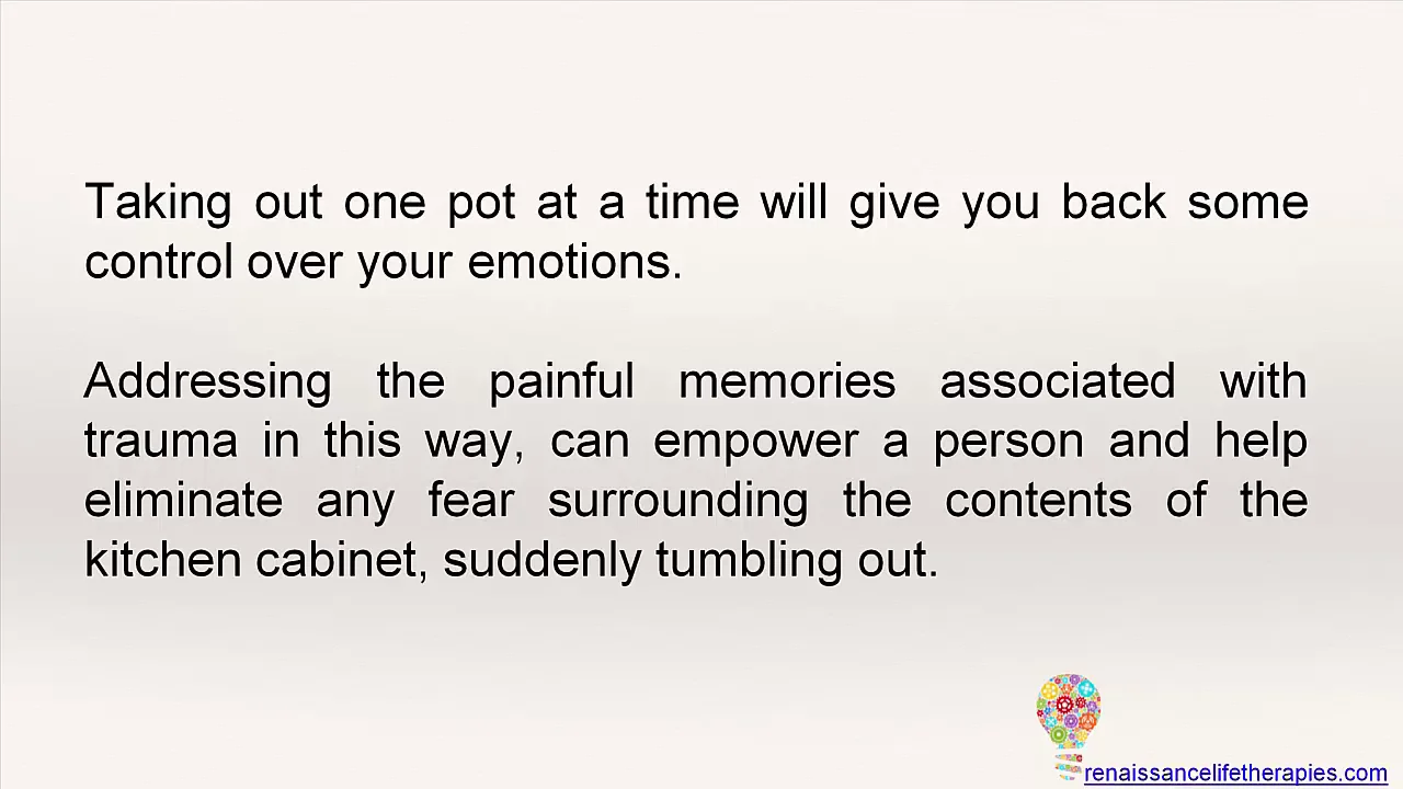 CBT METAPHORS - THE KITCHEN CABINET