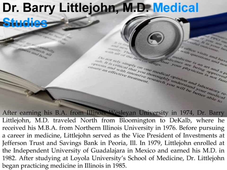 Dr. Barry Littlejohn, M.D. Medical Study career on Vimeo