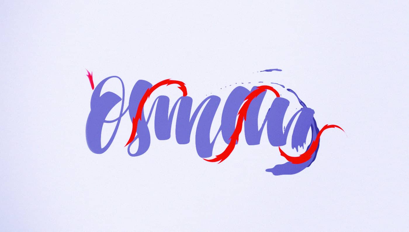 Osman lettering motion on Vimeo