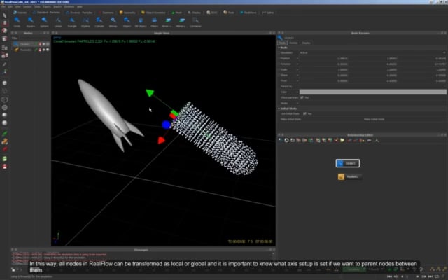 RealFlow 2015 tutorials : Interface. Working with Global and Local axis ...