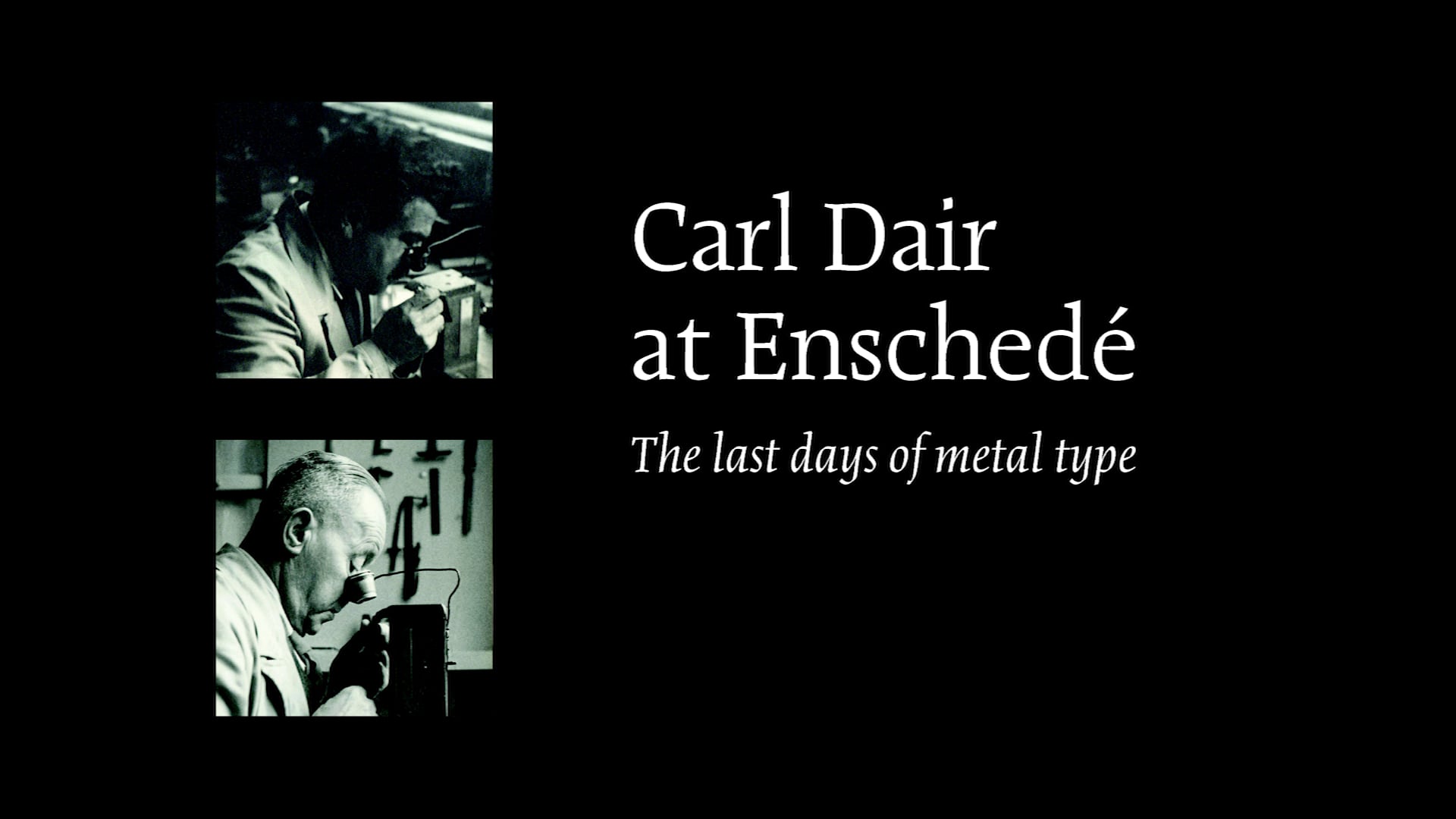 Carl Dair at Enschede - The last days of metal type on Vimeo