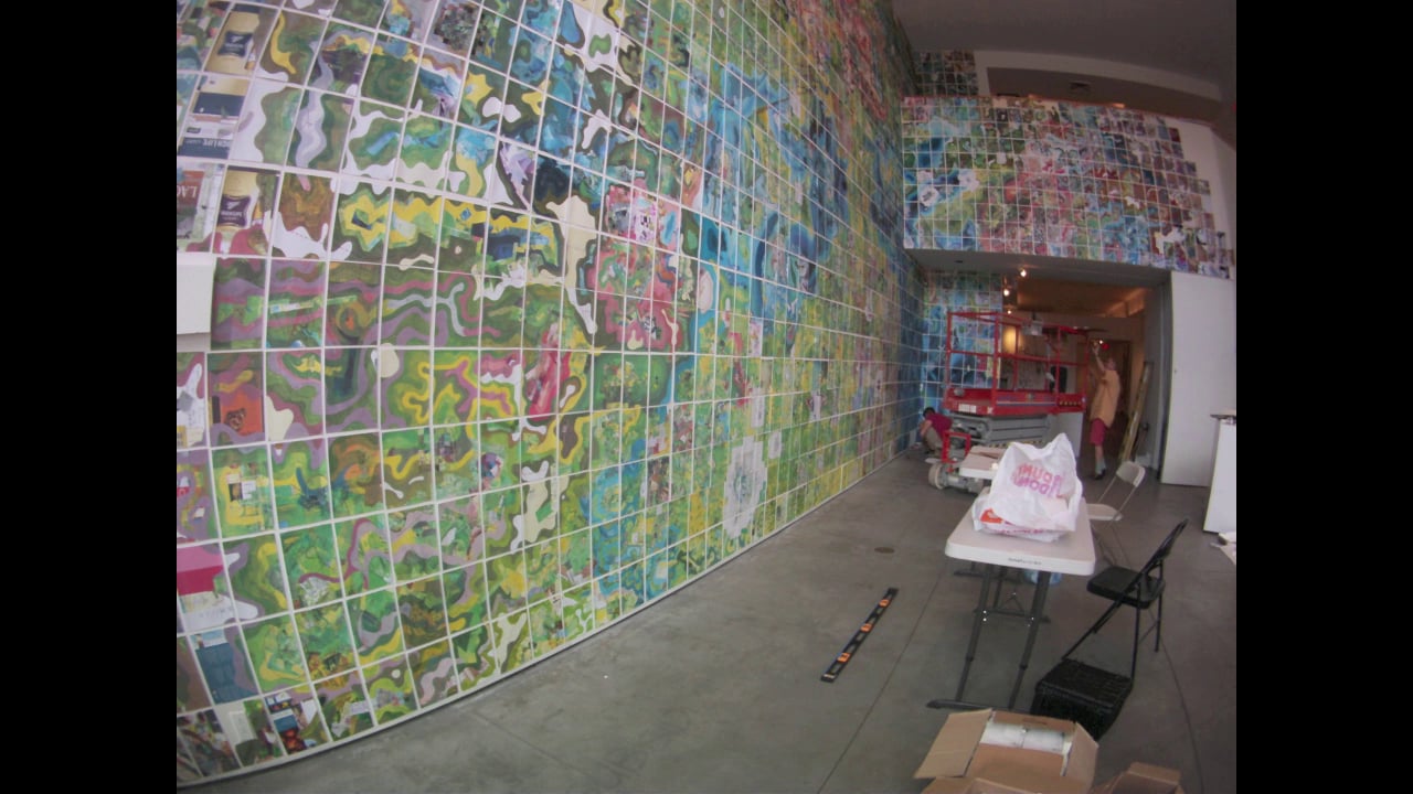 Installation at 516 Arts time-lapse on Vimeo
