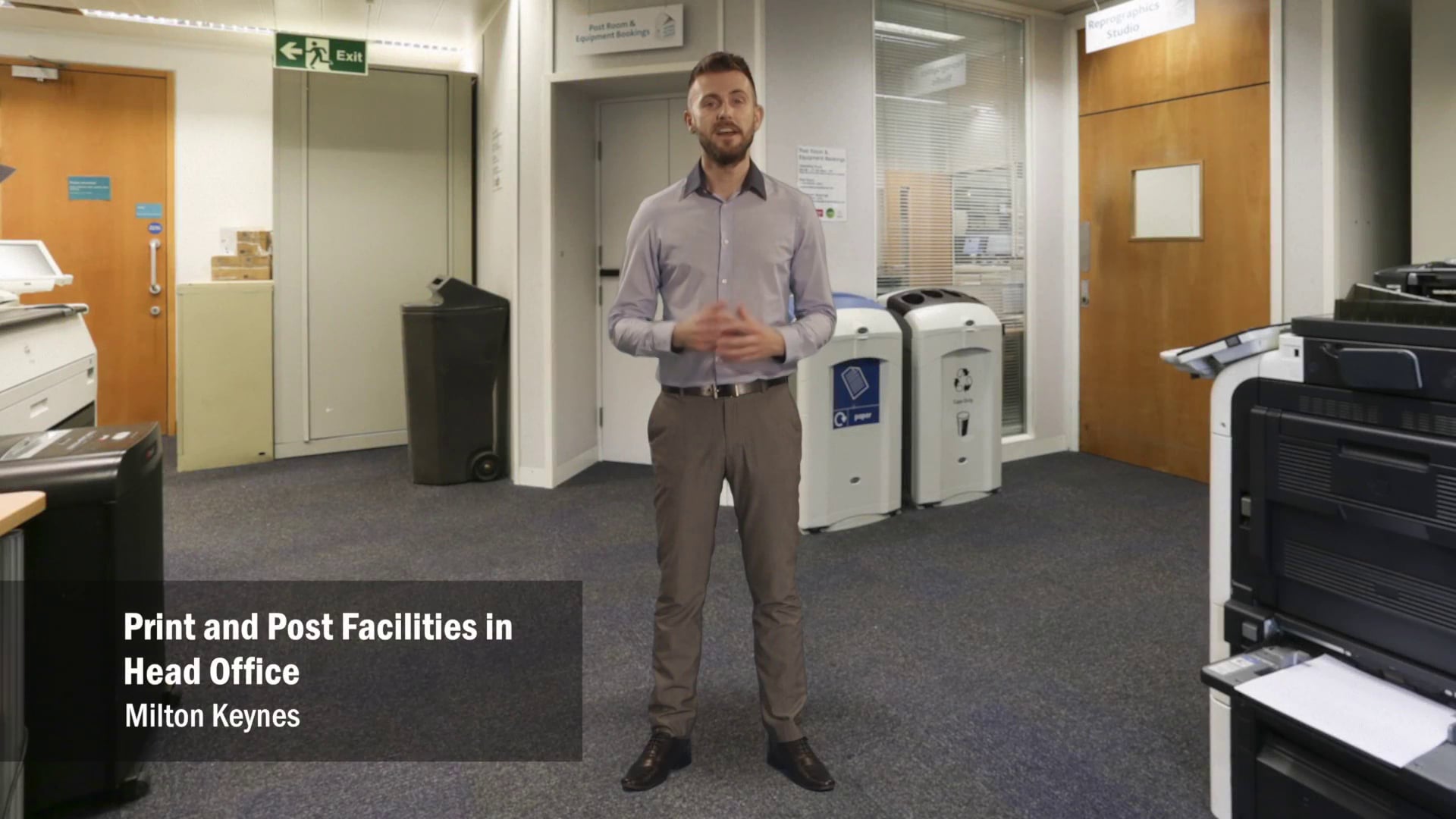 Post Room and Reprographics Studio in Head Office on Vimeo